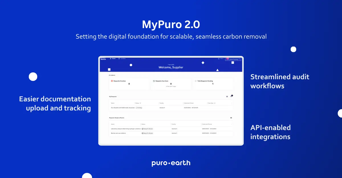 Introducing MyPuro 2.0 for Faster, Smarter Certification | Website (puro.earth)